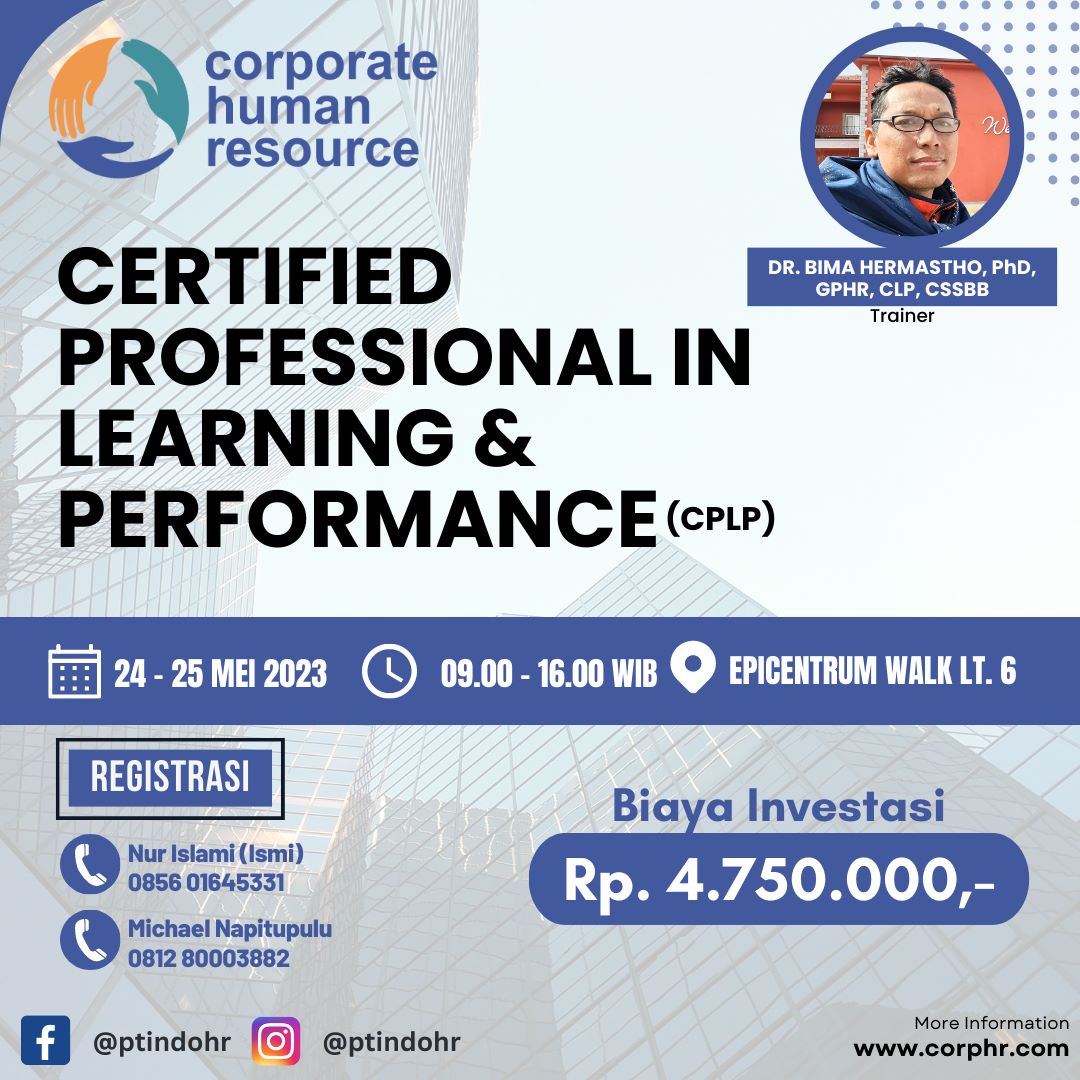 CERTIFIED PROFESSIONAL IN LEARNING & PERFORMANCE (CPLP) (Mei 2023 ... CERTIFIED PROFESSIONAL IN LEARNING & PERFORMANCE (CPLP) (Mei 2023 ...